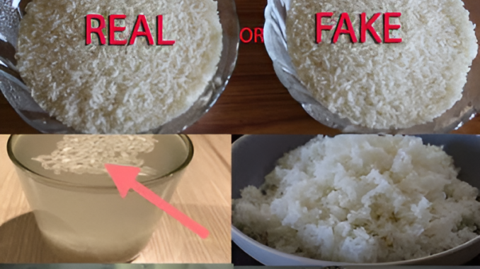 Plastic Rice vs. Real Rice: A Visual Guide to Spot the Fake ...